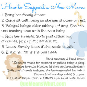 Tips on How to Offer Support for New Moms #DoctorSmiths – ¿Qué Means What?